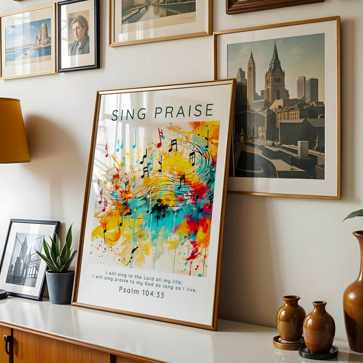 Singing Our Praise, Finding Joy in Worship Through Art – Christian Wall Art